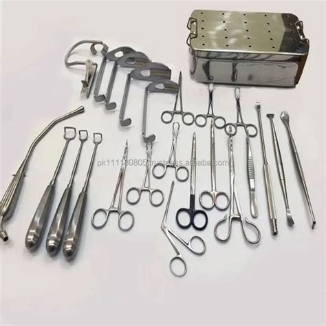 Tonsil Adenoid Surgical Instrument Set 25 Pieces For Tonsillectomy Procedures