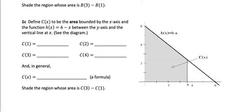 solved shade the region whose area is b 3 −b 1 1c define