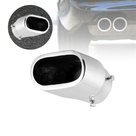 Ponteira De Escapamento Esportiva Achatada Universal Cromada Shopee Brasil