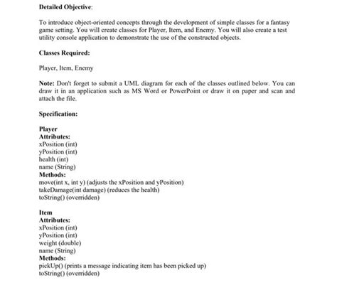 Solved Detailed Objective To Introduce Object Oriented