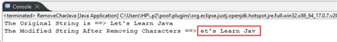 How To Remove Character From A String In Java