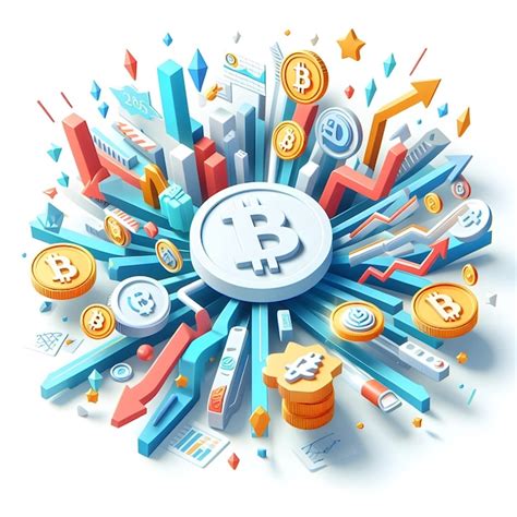 Premium Photo Investment Crytocurrency Concept A Dynamic Explosion Of