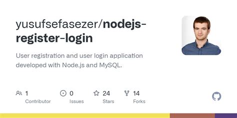 Github Yusufsefasezer Nodejs Register Login User Registration And User Login Application