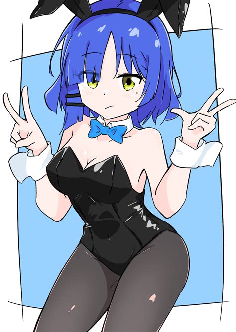 Yamada Ryo Bocchi The Rock Highres 1girl Animal Ear Hairband