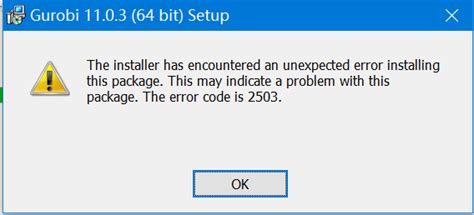Install Problem Gurobi Help Center