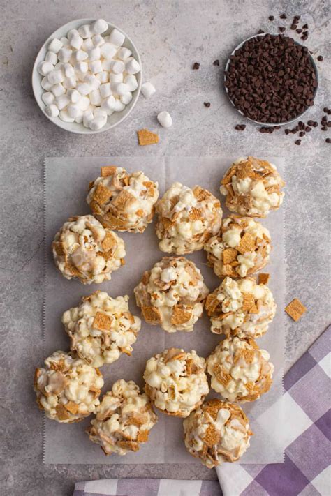 Easy Smores Popcorn Balls House Of Nash Eats