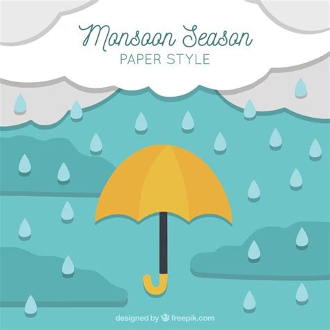 Free Moonson Season Background With Rain Nohatcc