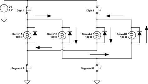Microcontroller Multiple Servo Move When Not Powered On Electrical