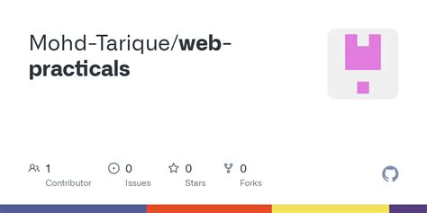 Github Mohd Tariqueweb Practicals