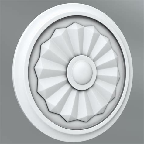 Carved Rosettes 5 3d Model 12 Obj Max Ma Lxo Fbx Dae C4d Free3d