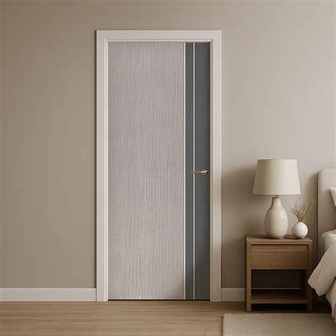 ประตู Upvc Extrusion With Film รุ่น Ut2 บานเซาะร่อง