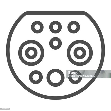 Gb 충전기 포트 라인 아이콘 전기 자동차 개념 흰색 배경에 전기 자동차 충전 플러그 기호 Gb T 모바일 및 웹 디자인을위한 윤곽 스타일 중국 커넥터 아이콘 벡터 그래픽