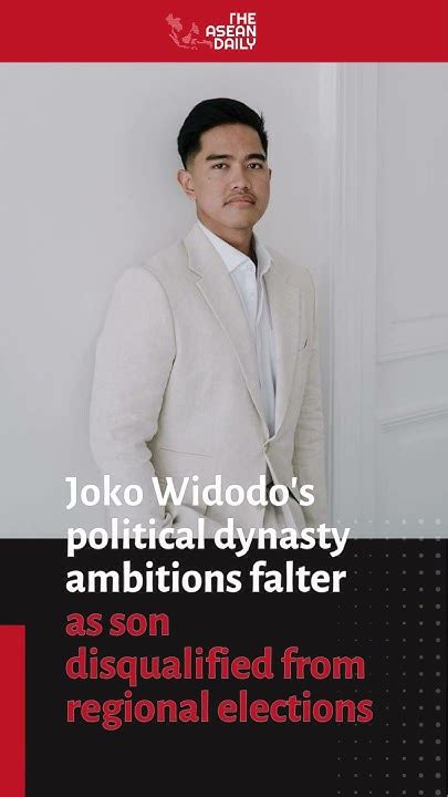 Joko Widodos Political Dynasty Ambitions Falter As Son Disqualified