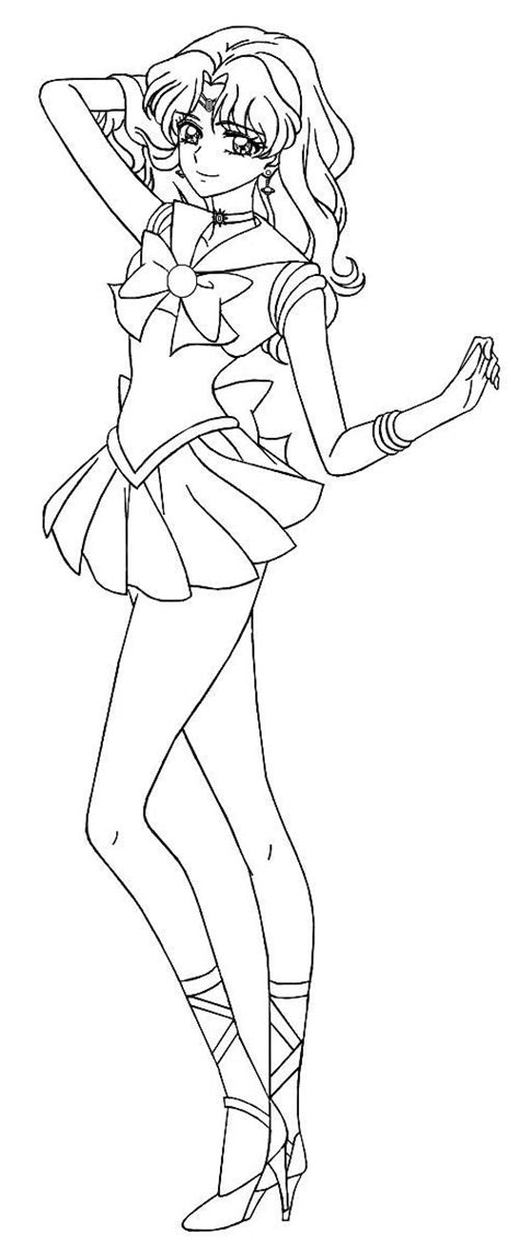 Sailor Neptune Coloring Pages Coloring Pages
