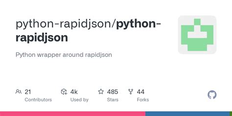 Github Python Rapidjsonpython Rapidjson Python Wrapper Around Rapidjson