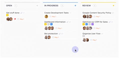 how to build and use a scrum board with examples clickup
