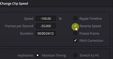 how to quickly reverse a video clip in davinci resolve envato tuts