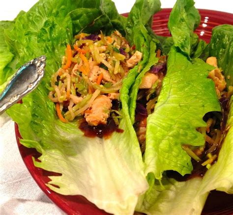 Moo Shu Chicken Lettuce Wraps