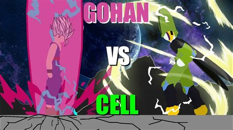 gohan dbssh vs perfect cell max youtube