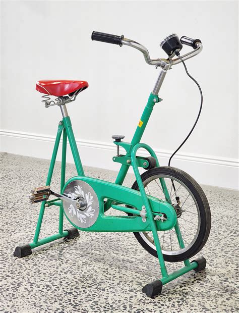Lot Vintage Exercise Bike In Green