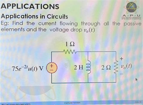 Solved Applicationsapplications In Circuitseg Find The