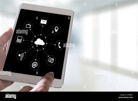 Cloud Computing Diagram Network Data Storage Technology Service Stock Photo Alamy