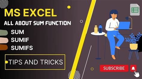 All About Sum Function In Excel Sum Sumif Sumifs Excel Your Day