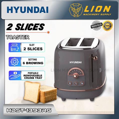 Hyundai 2 Slice Toaster Hdst 1393rg 6 Browing Setting Brand From Korea And 1 Year Local