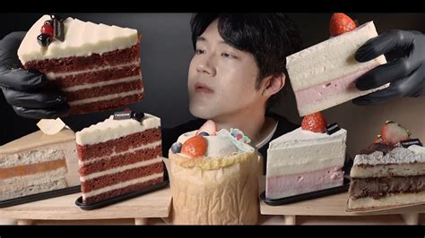 Asmr 투썸 조각 케이크 디저트 먹방 Cake Dessert Mukbangeating Show Youtube