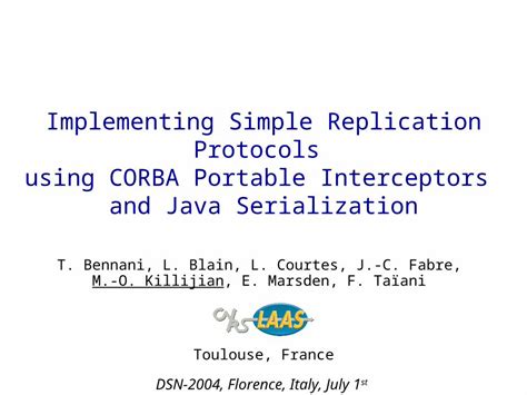 Ppt Implementing Simple Replication Protocols Using Corba Portable