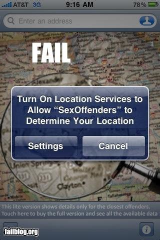 IPhone App Sex Offender Fail Random Funny Picture Funny Pictures Funny Pics Crazy