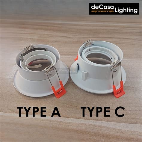 Decasa Lighting Eyeball Casing Gu10 Lamp Holder Spotlight Case