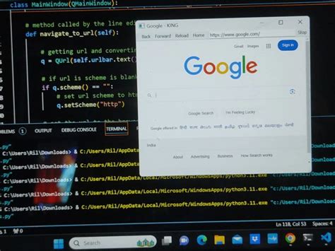 K Kartikeya Sai On Linkedin Created My Own Browser With Python In
