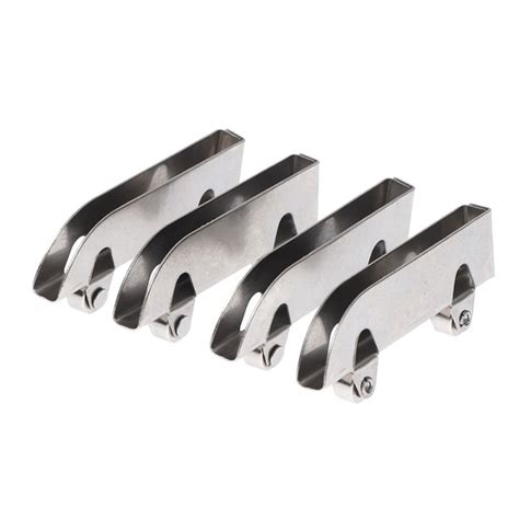 4 Cái Ròng Rọc Sắt Kẹp Bánh Xe Cửa Trượt Bằng Kính 5mm Con Lăn Con Lăn