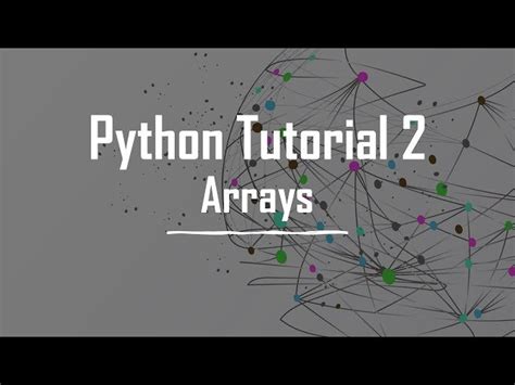 Free Video Python Tutorial 2 Arrays For Computational Physics Beginners From Lets Code