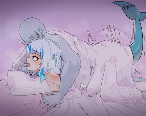 Rule 34 Blue Eyes Blue Hair Blunt Bangs Blush Doggy Style Drool