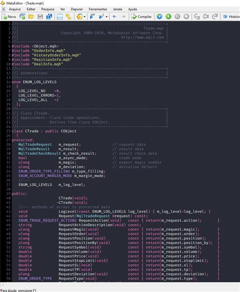 Metaeditor • Dracula Theme