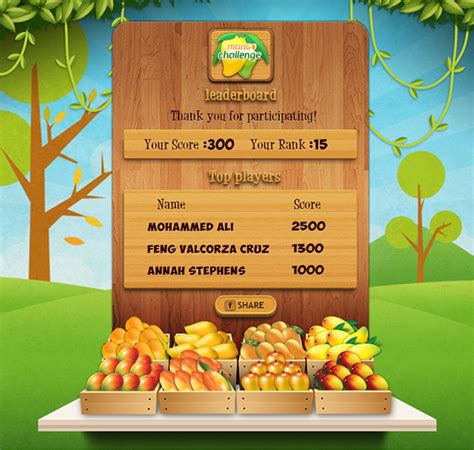 Lulu Mango Challenge Game User Interface On Behance