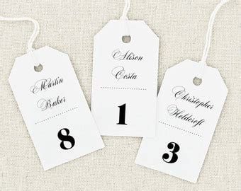 Unique Escort Card Template Related Items Etsy