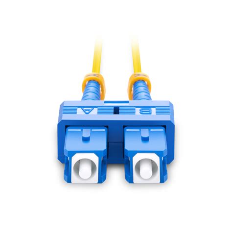 Lc Upc To Sc Upc Duplex Os2 20mm Pvc Fiber Optic Patch Cable 12m