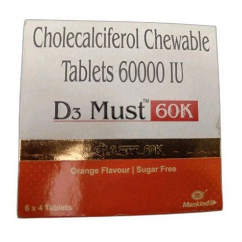 D3 Must Cholecalciferol Chewable Tablets At ₹ 78 07 Strip Vitamin D3 Tablets And Capsules In