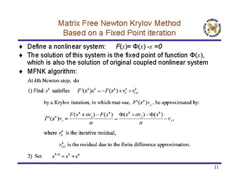 A Matrix Free Newton Krylov Method For Coupling