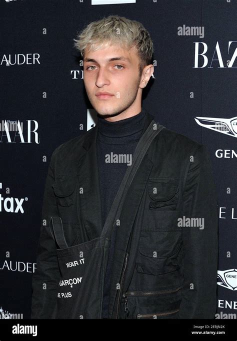Model Anwar Hadid Attends The Harpers Bazaar Icons By Carine Roitfeld