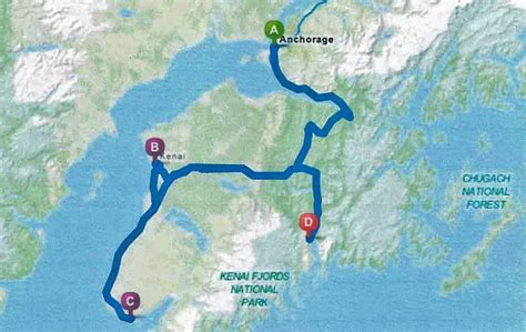 Kenai Peninsula Road Map