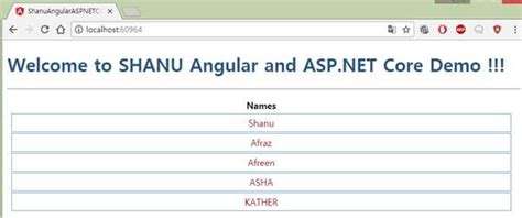Getting Started With ASP NET Core And Angular Using WEB API