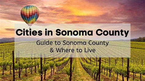 Sonoma County Cities 🗺️ Cities And Towns In Sonoma County Ca To Explore