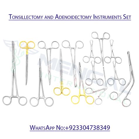 Tonsillectomy And Adenoidectomy Instruments Set Mengal International