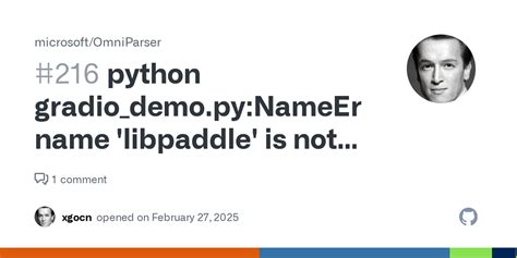 Python Gradiodemopynameerror Name Libpaddle Is Not Defined · Issue 216 · Microsoft