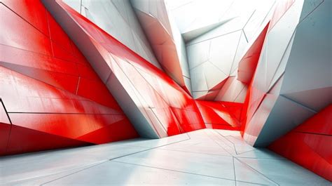 D Dynamic Composition Of Intersecting Planes And Lines Creating A Sense Of Movement And Depth