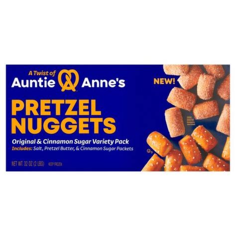 Auntie Annes Original And Cinnamon Sugar Pretzel Nuggets Variety Pack
